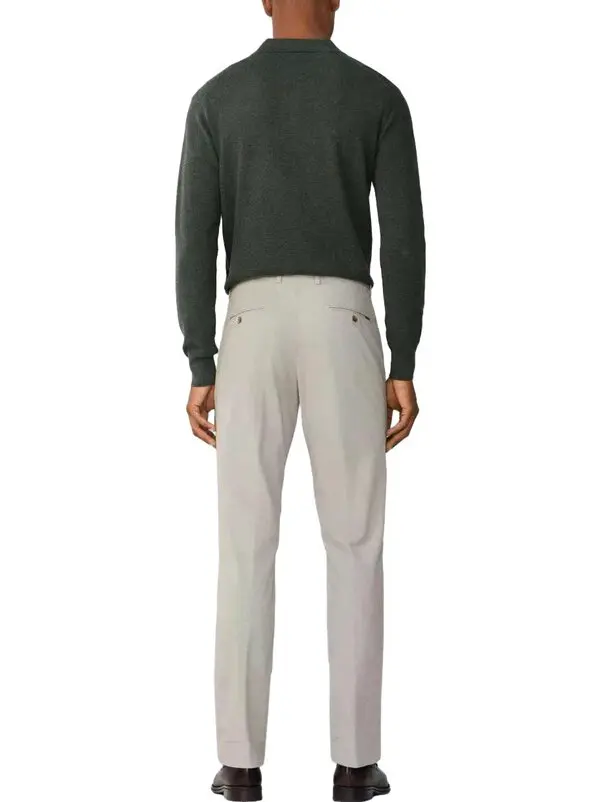 HACKETT LONDON Kensington Belt-loop Trousers - Neutrals