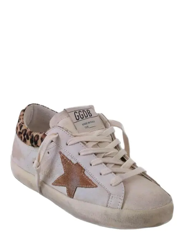 GOLDEN GOOSE Super-star Leopard-print Sneakers - Neutrals