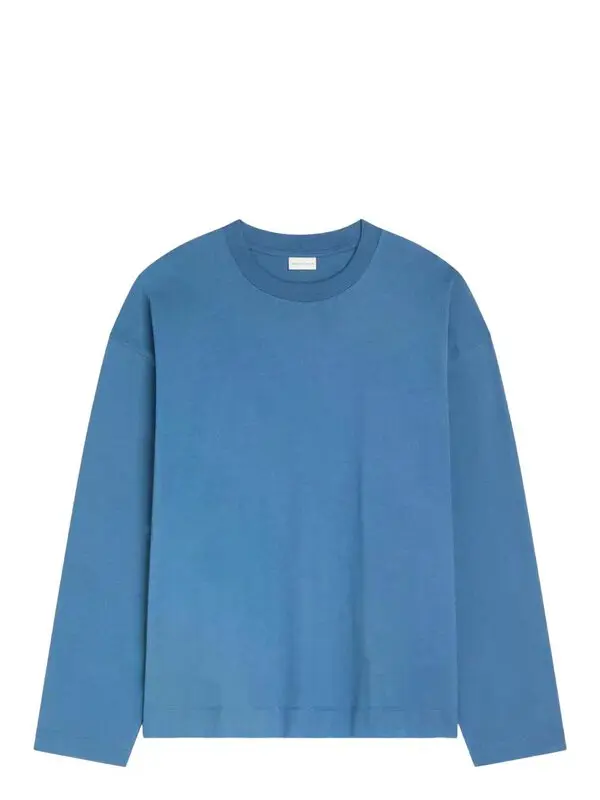 Dries Van Noten Long-sleeve Cotton T-shirt - Blue