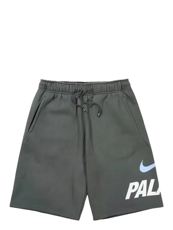 PALACE X Nike Logo Print Drawstring Shorts - Grey
