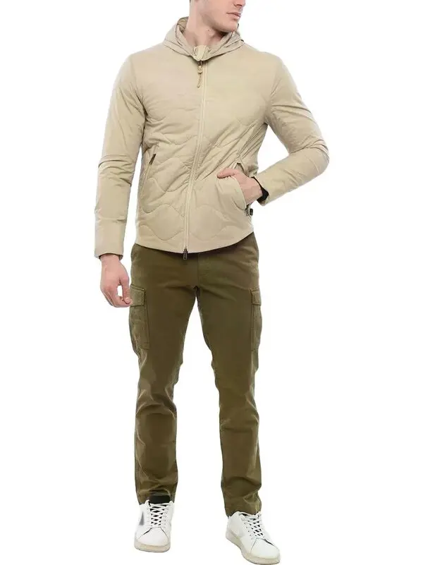 Woolrich Quilted Hooded Jacket - Neutrals