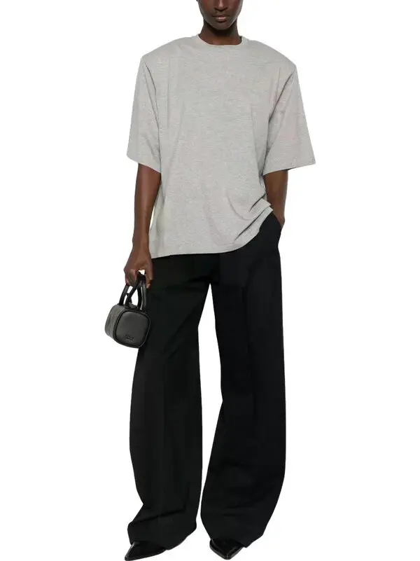 THE FRANKIE SHOP Anira Side-slit T-shirt - Grey
