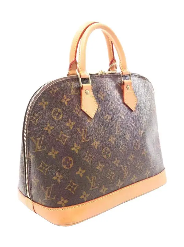LOUIS VUITTON Monogram Alma Pm Tote Bag - Brown
