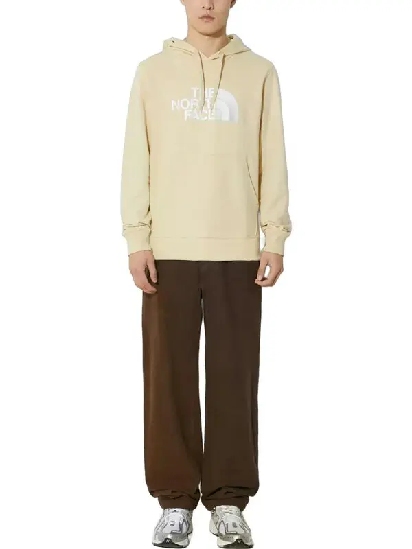 The North Face Embroidered Logo Drawstring Hoodie - Neutrals