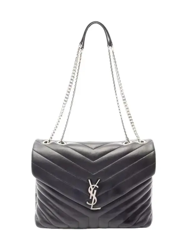 Saint Laurent Lulu Medium Chain Shoulder Bag - Black