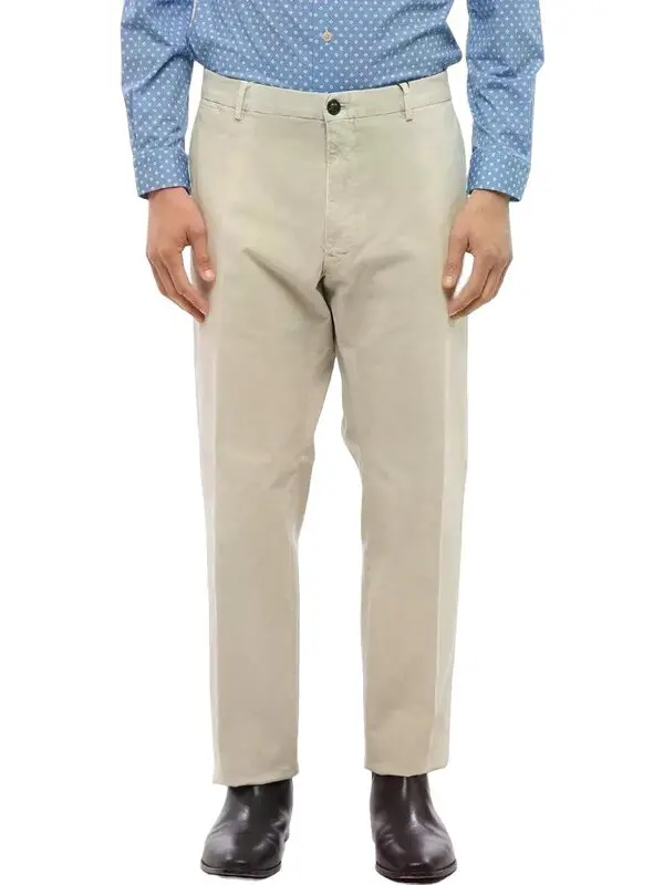 Windsor Textured Slim-fit Trousers - Neutrals