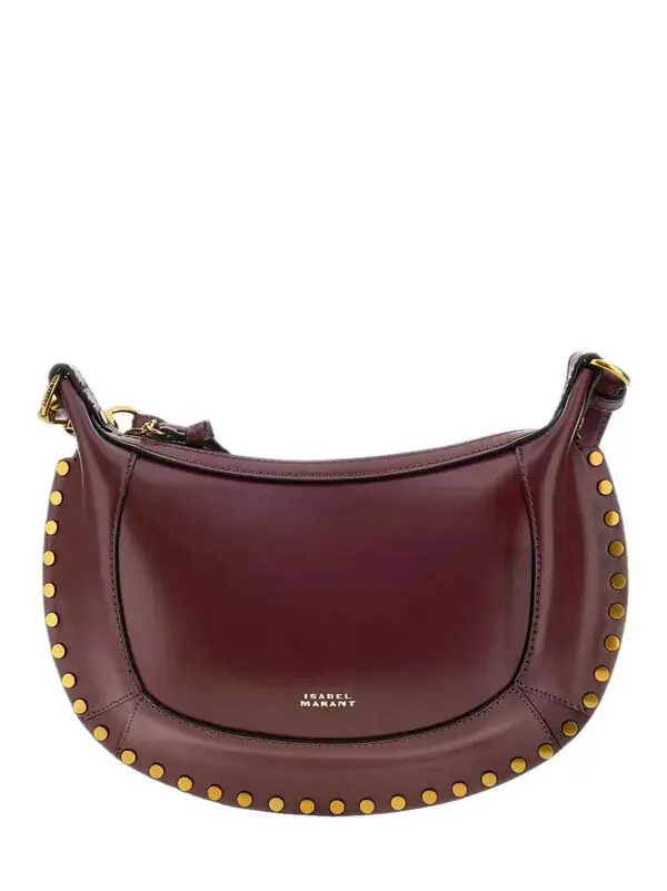 Isabel Marant Étoile Oskan Moon Shoulder Bag In Soft Leather - Red