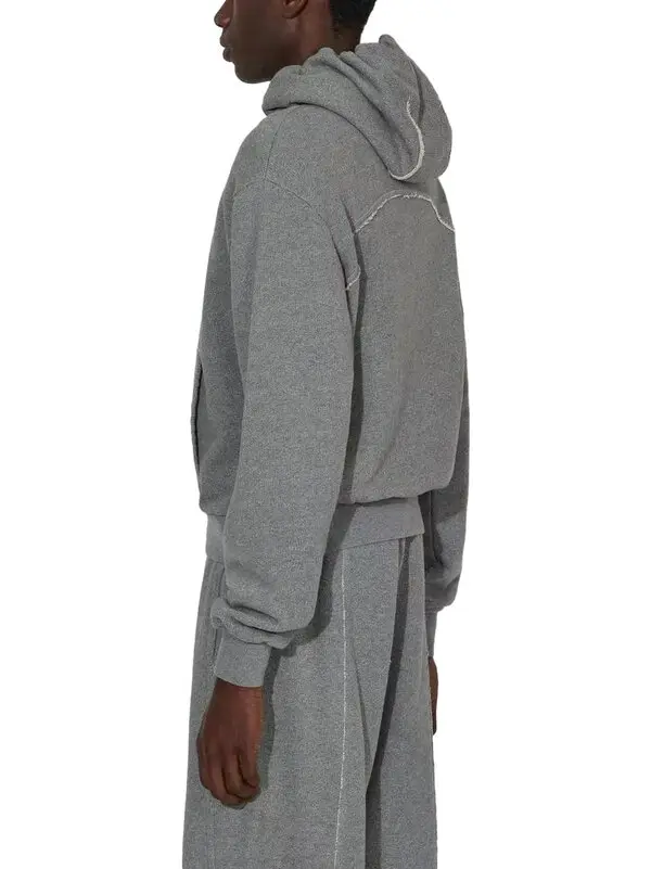 _J.L - A.L_ Lave Raw-edge Hoodie - Grey