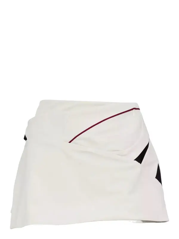 HYEIN SEO Layered Wrap Miniskirt - Neutrals