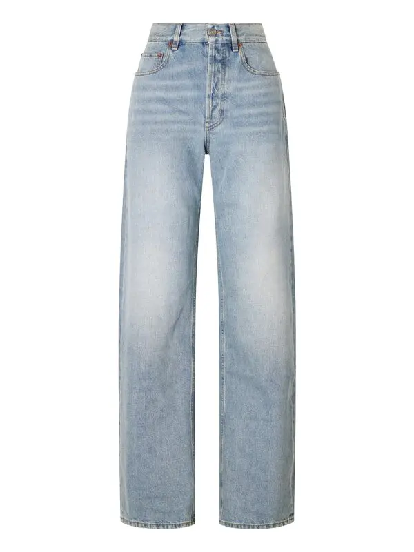 Saint Laurent Neo 90s High-rise Straight-leg Jeans - Blue