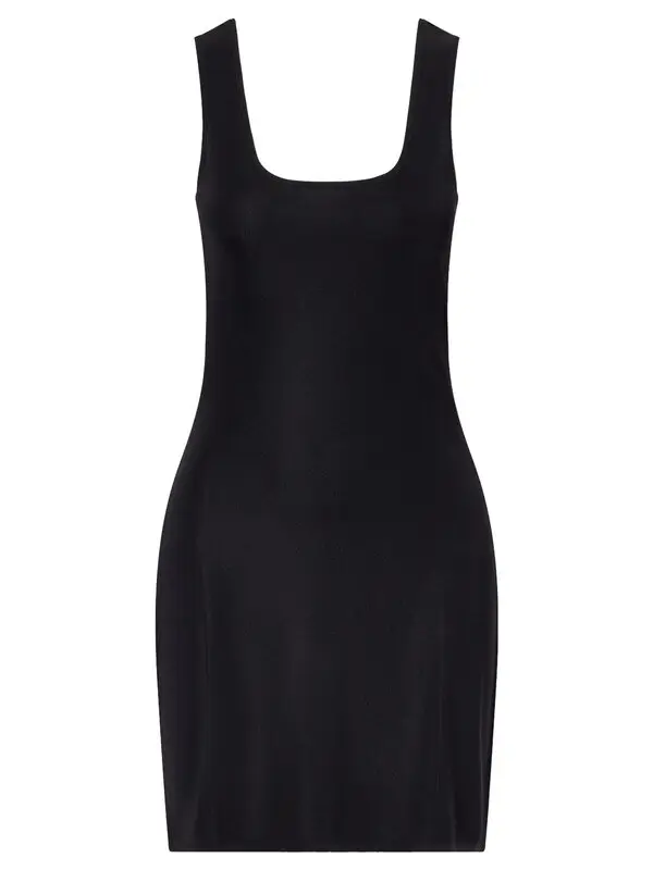 Saint Laurent Stretch Jersey Mini Dress - Black