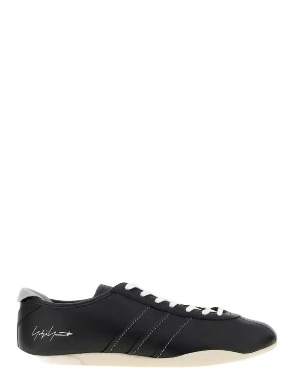 Y3 Tokyo Smooth Leather Lace-up Sneakers - Black