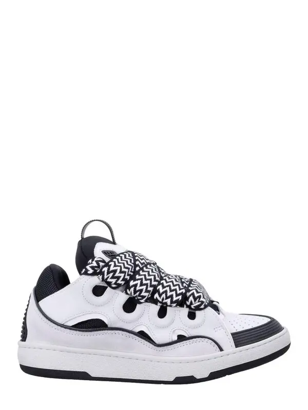 LANVIN Leather And Suede Sneakers - White