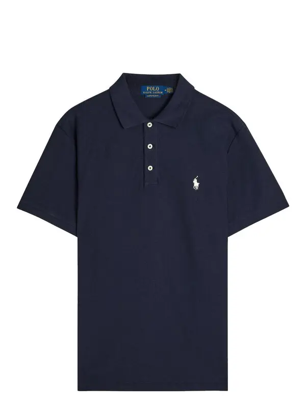 Polo Ralph Lauren Slim Piqué Cotton Polo Shirt - Navy