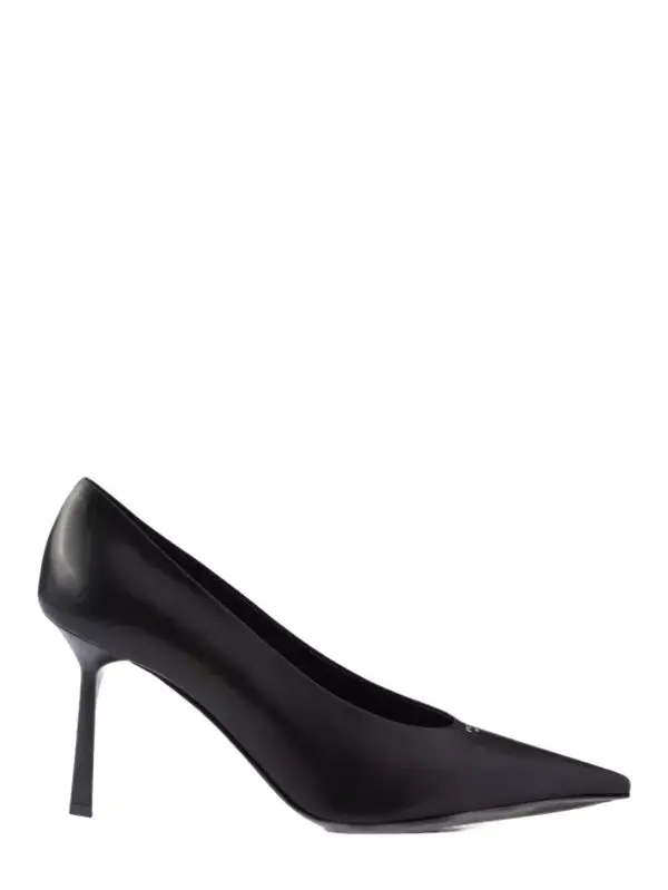 Prada Leather Pointed Toe Pumps - Black
