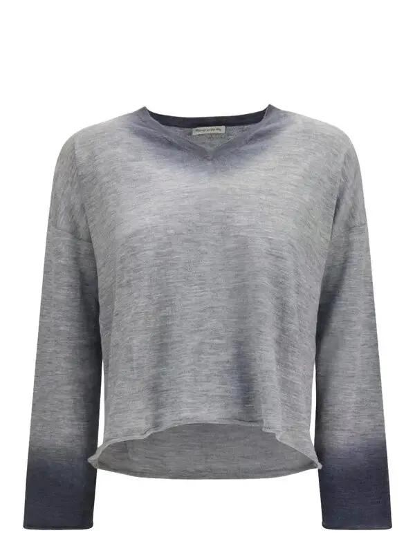 MIRROR IN THE SKY Indra Gradient-effect Cashmere Sweater - Grey