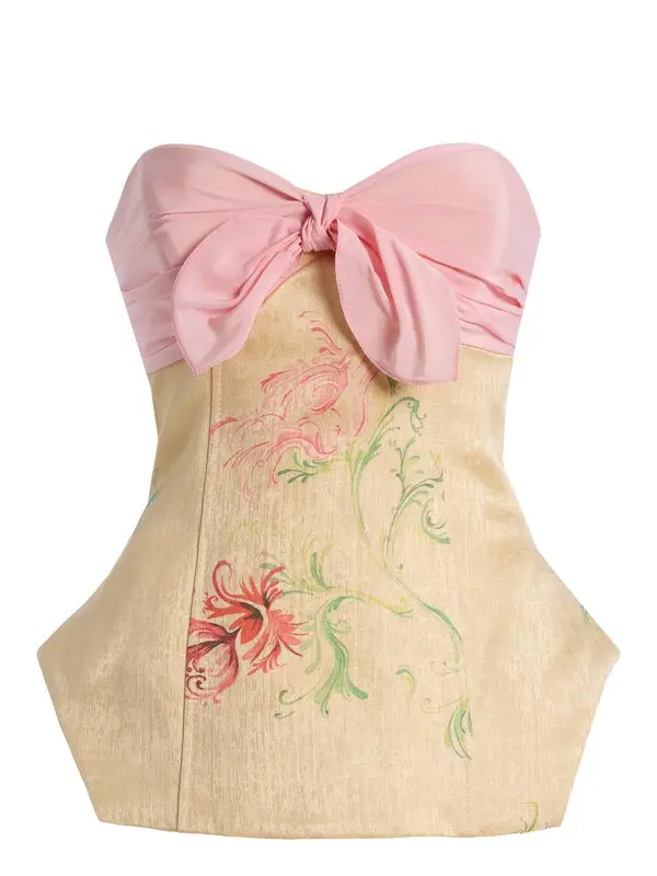 Rosie Assoulin Exclusive Gesundheit Bustier Top - Multi