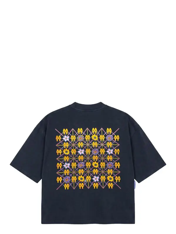 ACHILLES AND THE TORTOISE Pattern Tee Stone - Blue
