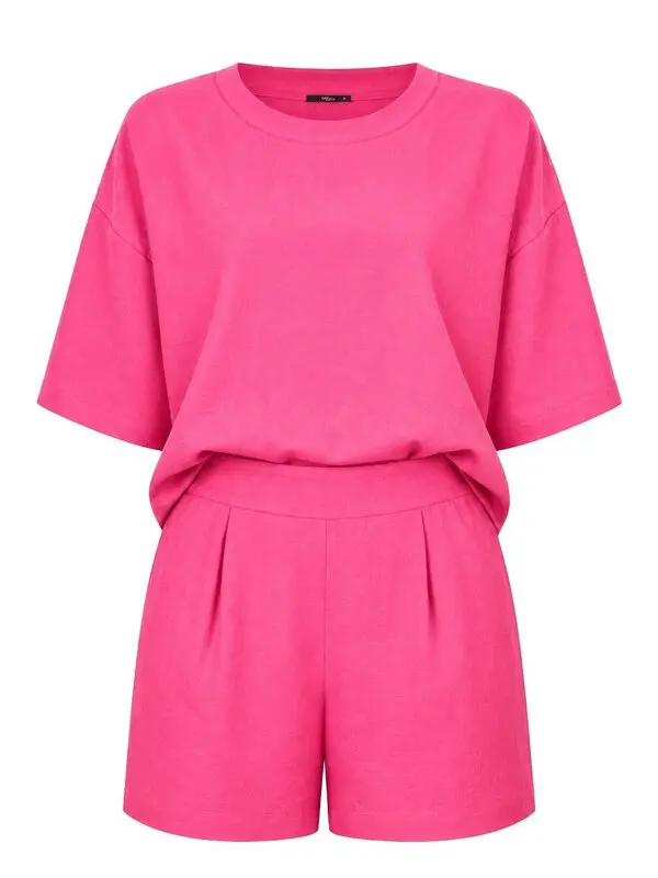 OH!ZUZA NIGHT&DAY Relaxed Matte Viscose Set - Pink