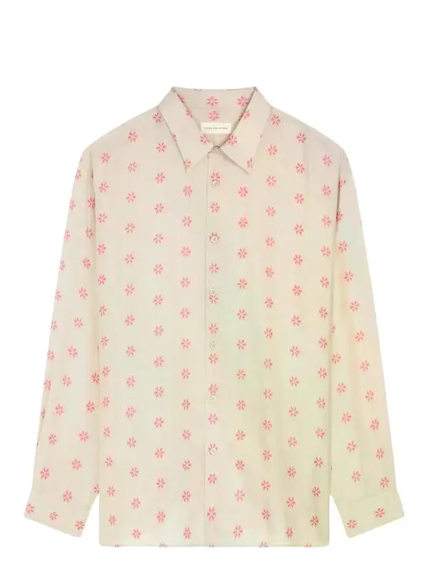 Dries Van Noten Loose Jacquard Shirt - Neutrals