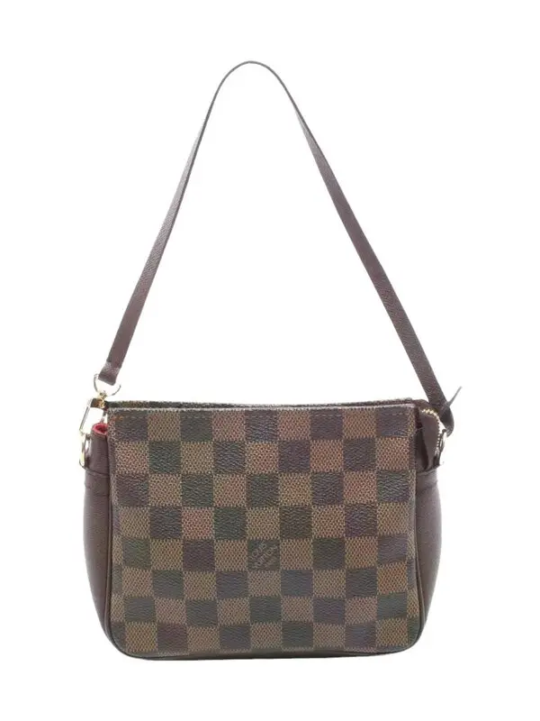 LOUIS VUITTON 2006 Trousse Damier Ebene Shoulder Bag - Brown