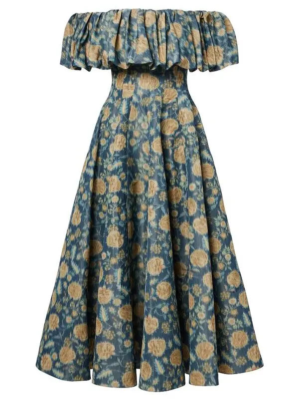 MARKARIAN Freesia Floral Off-shoulder Bustier Dress - Multicoloured