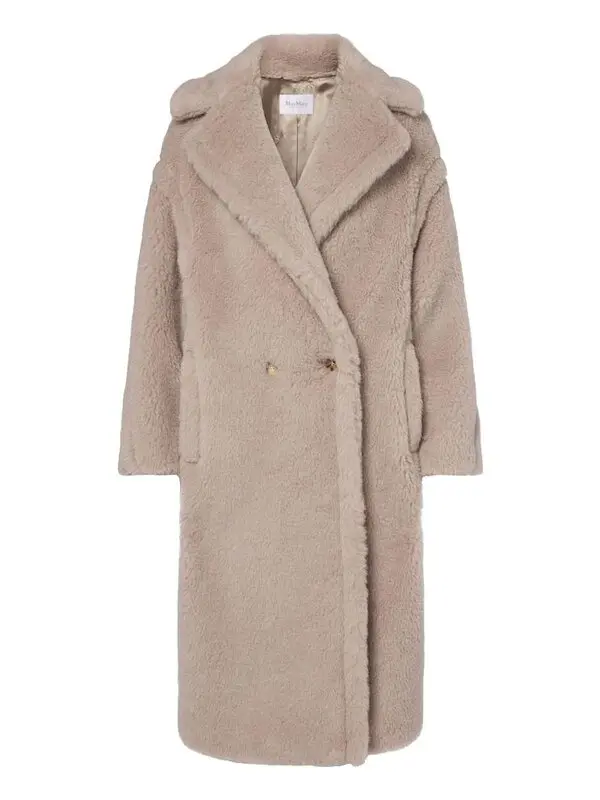 Max Mara Alpaca, Wool, And Silk Teddy Coat - Beige