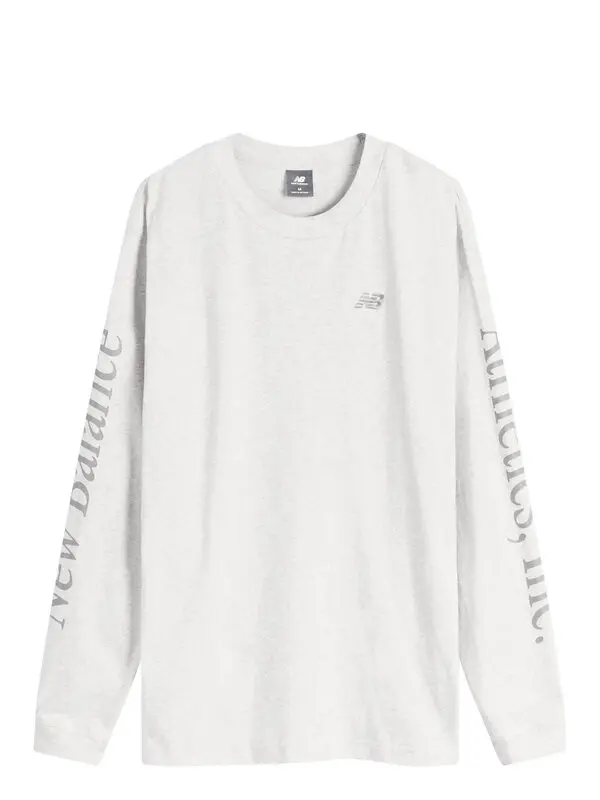 NEW BALANCE Athletics Classic Long Sleeve Cotton T-shirt - Ash Heather