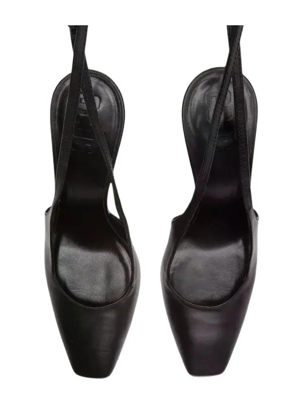 Gcds Cube Chain Buckled Pumps - Black