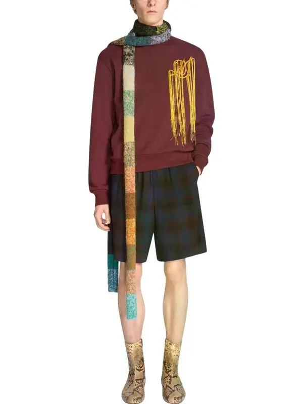 Dries Van Noten Viscose Shorts - Blue
