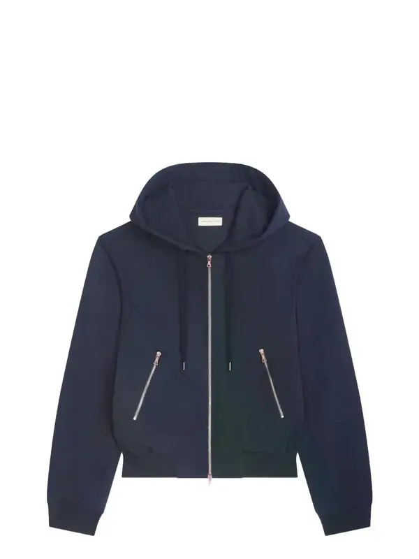Dries Van Noten Oversized Zipped Hoodie - Blue