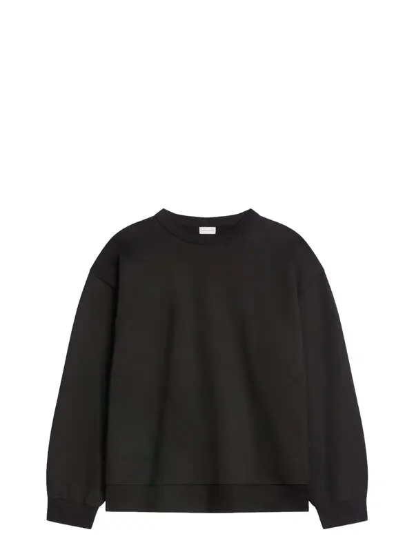 Dries Van Noten Oversized Cotton Sweatshirt - Black