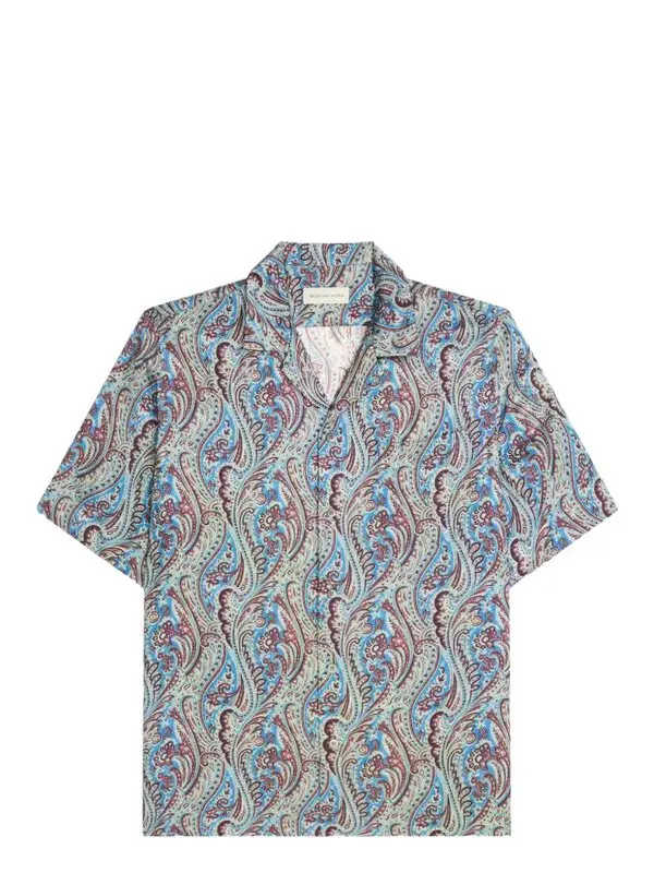 Dries Van Noten Boxy Jacquard Shirt - Blue