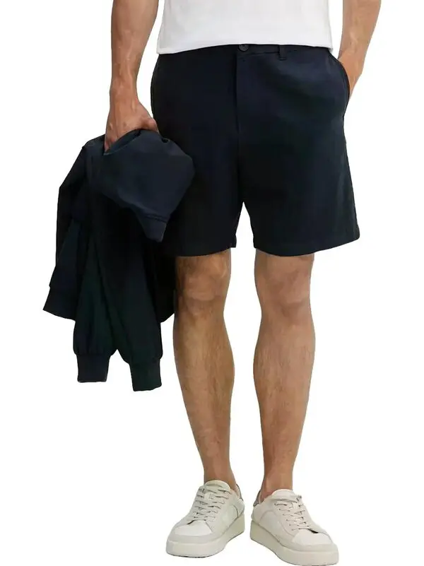 Armani Exchange Logo Plaque Shorts - Blue