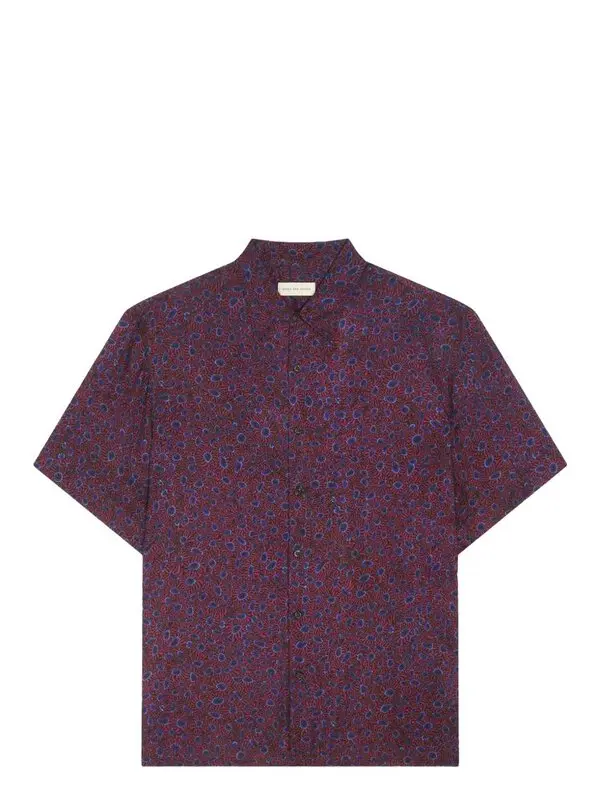 Dries Van Noten Short-sleeve Viscose Shirt - Red