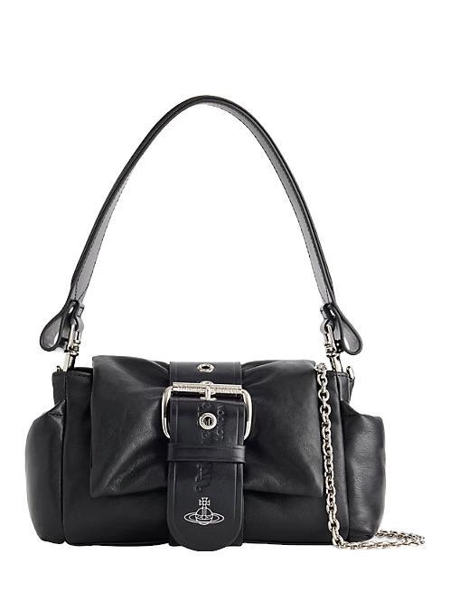 VIVIENNE WESTWOOD Hazel Treasure Leather Handbag - Black
