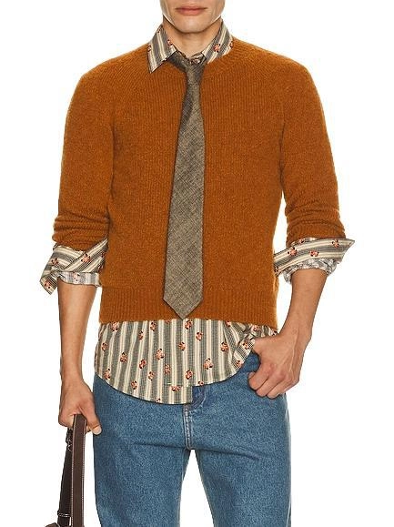 Dries Van Noten Melbourne Sweater - Rust