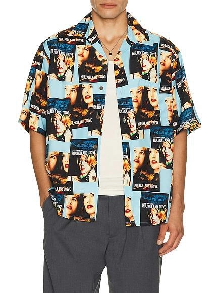 WACKO MARIA Mulholland Drive Short Sleeve Hawaiian Shirt Type 1 - Blue