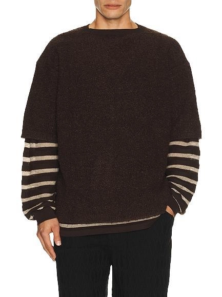 ISA BOULDER Repeat Stripe Top - Soil
