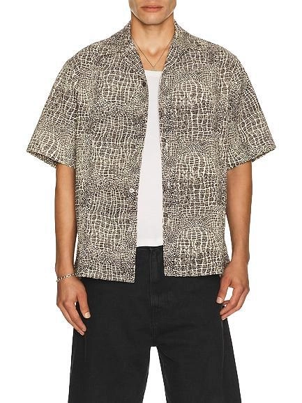 WACKO MARIA Wolf's Head 50's Short Sleeve Shirt Type 3 - One