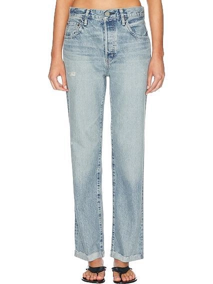 Moussy Vintage Copper Straight Leg Jeans - Light Blue