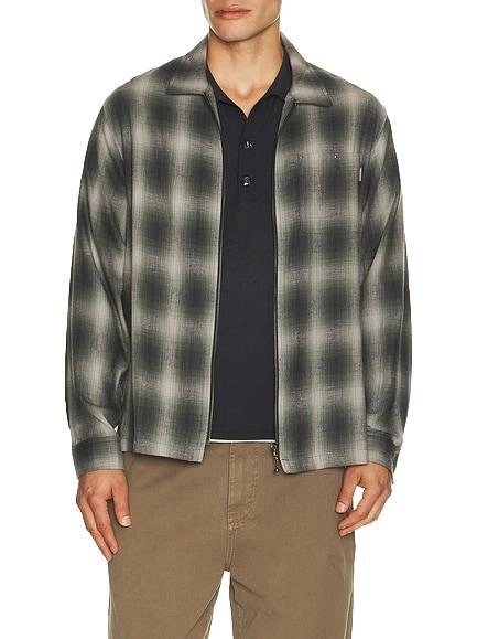 THISISNEVERTHAT Nep Check Zip Shirt - Black