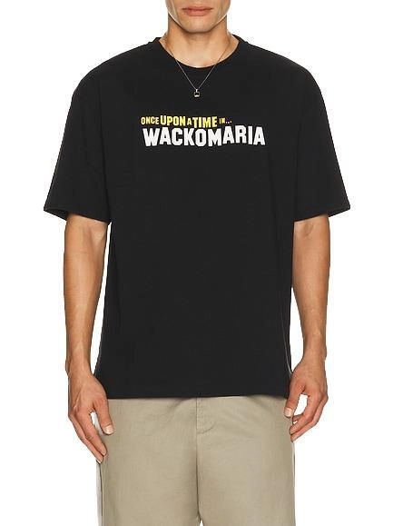 WACKO MARIA Washed Heavy Weight Crew Neck Tee Shirt Type 5 - Black