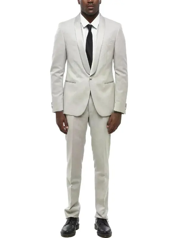 Corneliani Satin Shawl-lapel Suit - Neutrals