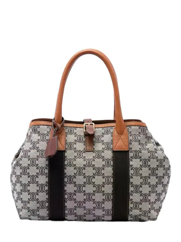 Celine Macadam Canvas Tote Bag - Neutrals