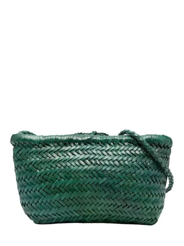 Dragon Diffusion Small Grace Leather Basket Bag - Green
