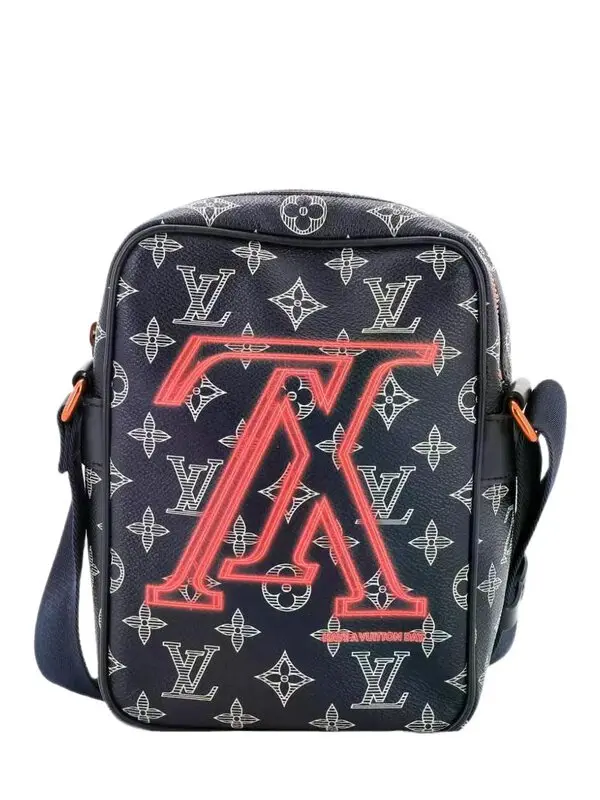 LOUIS VUITTON Danube Monogram Ink Pm Crossbody Bag - Blue