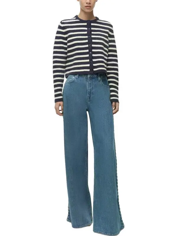 Simkhai Booker Braided Jeans - Blue