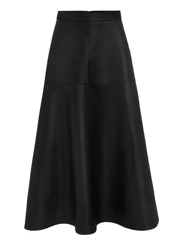 Karl Lagerfeld Faux-leather Panelled Skirt - Black