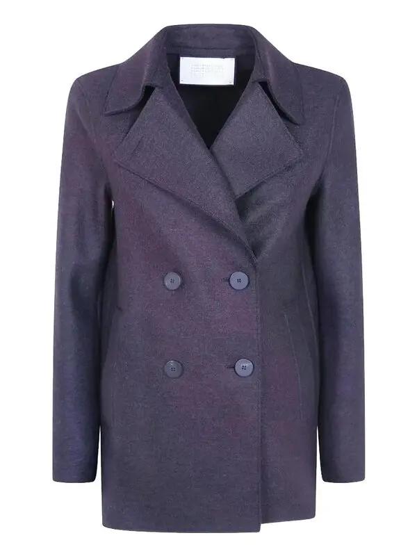 Harris Wharf London Double-breasted Coat - Red